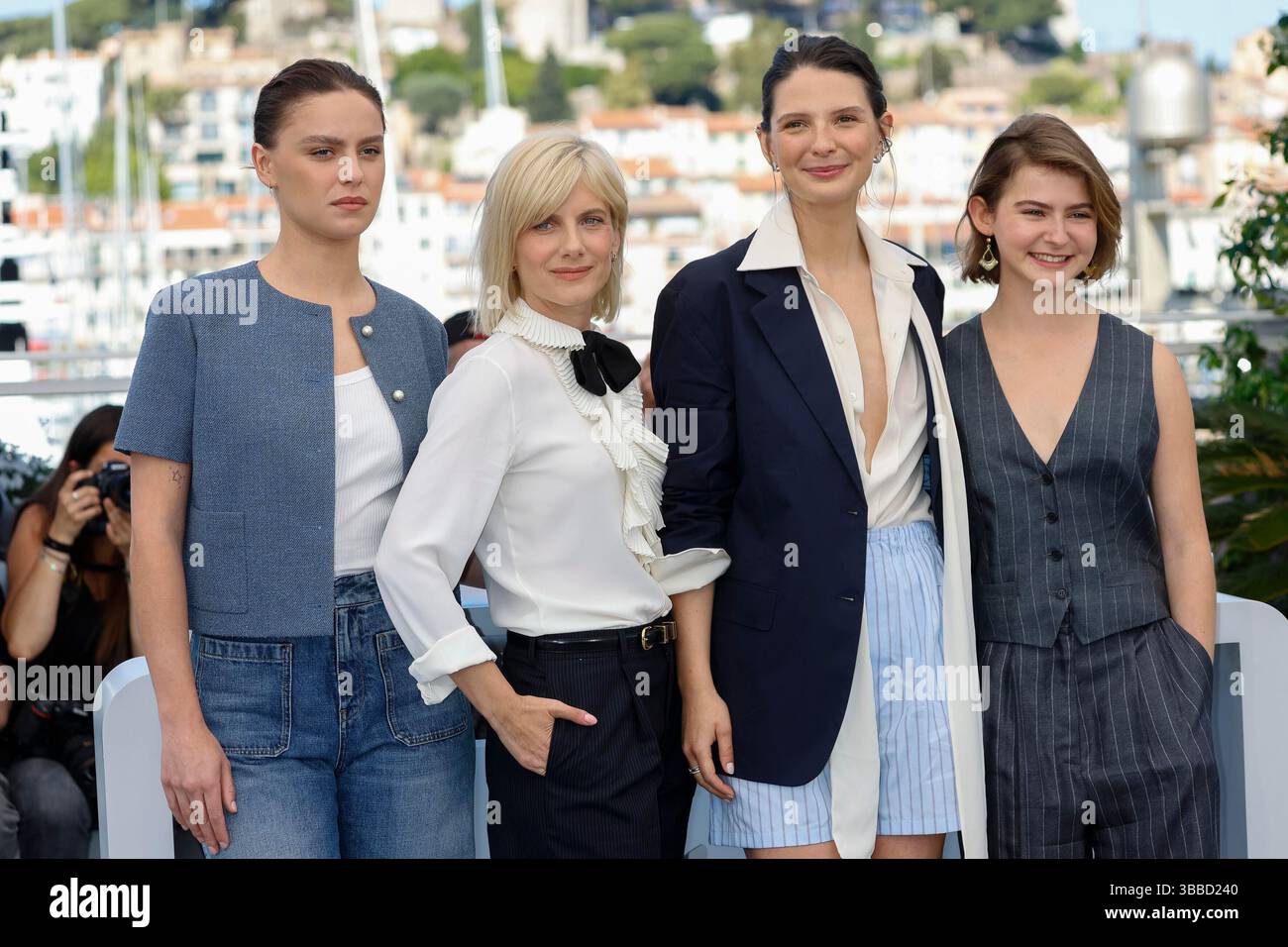 Angelina Woreth, Melanie Laurent, Josephine Japy and Sarah Pachoud pose ...
