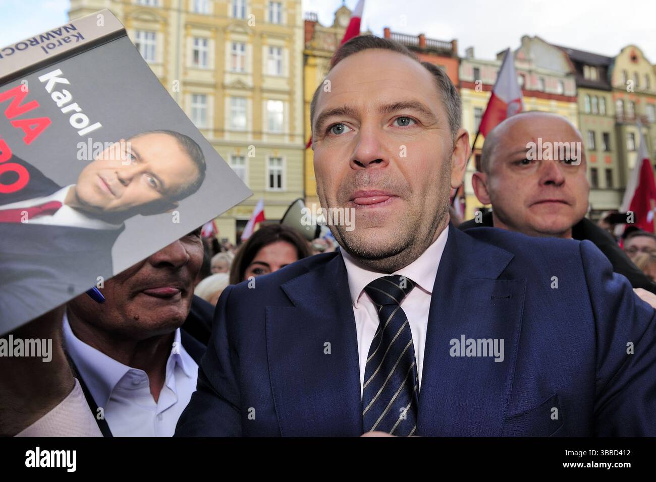 Swidnica, Lower Silesia, Poland, Election campaign of the candidate for the President of Poland ...