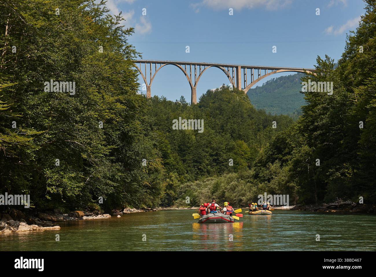 Rafting tour on tara hi-res stock photography and images - Alamy