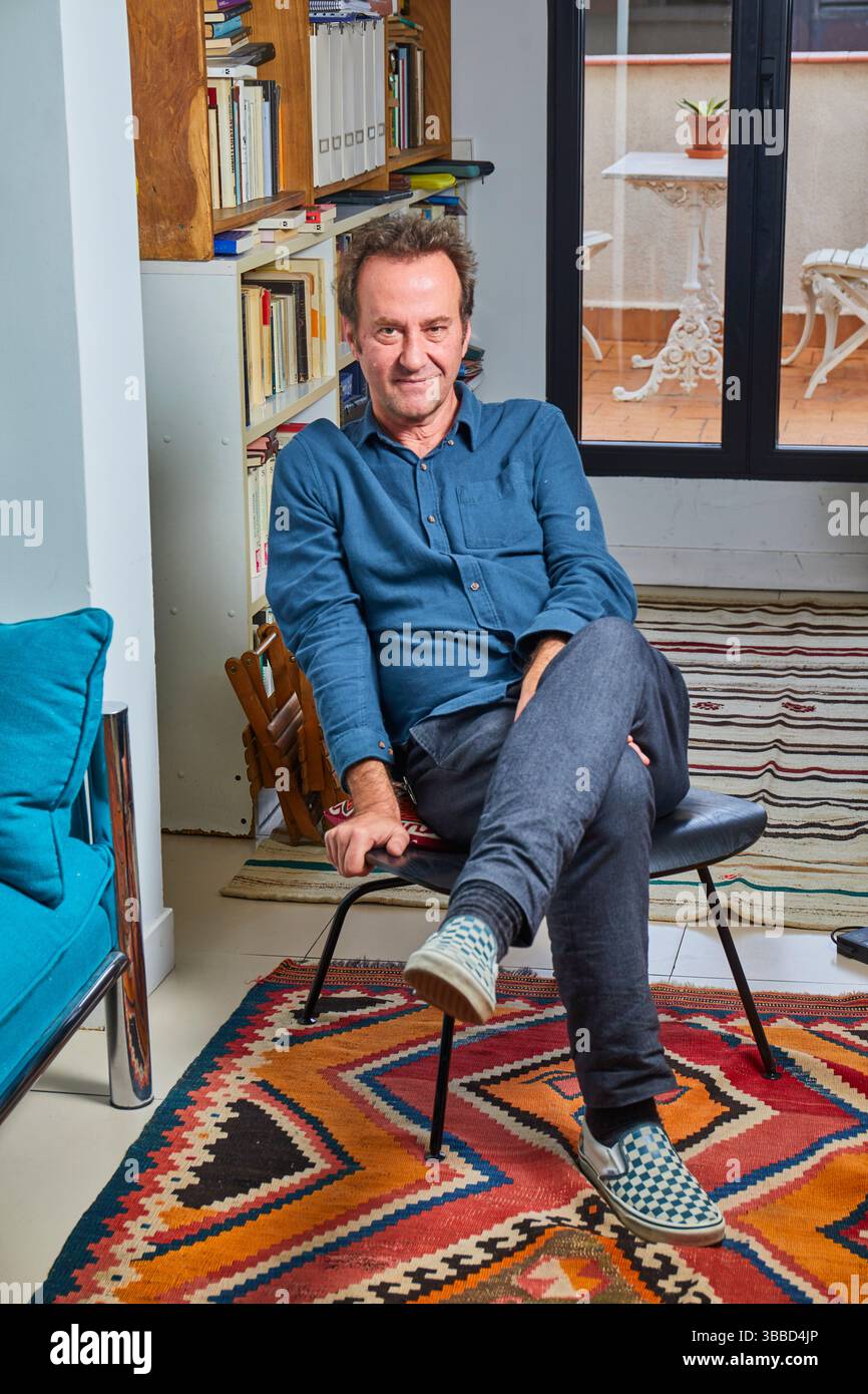 Madrid, May 8, 2025. Posed portraits of writer Marcos Giralt Torrente at his home. Photo ...