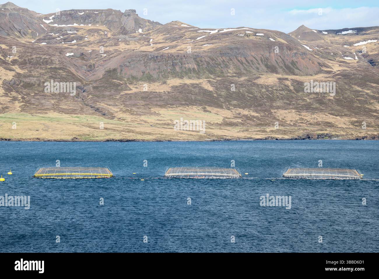 May 8, 2025, Faskrudsfjordur, Iceland: General view of a company-owned ...