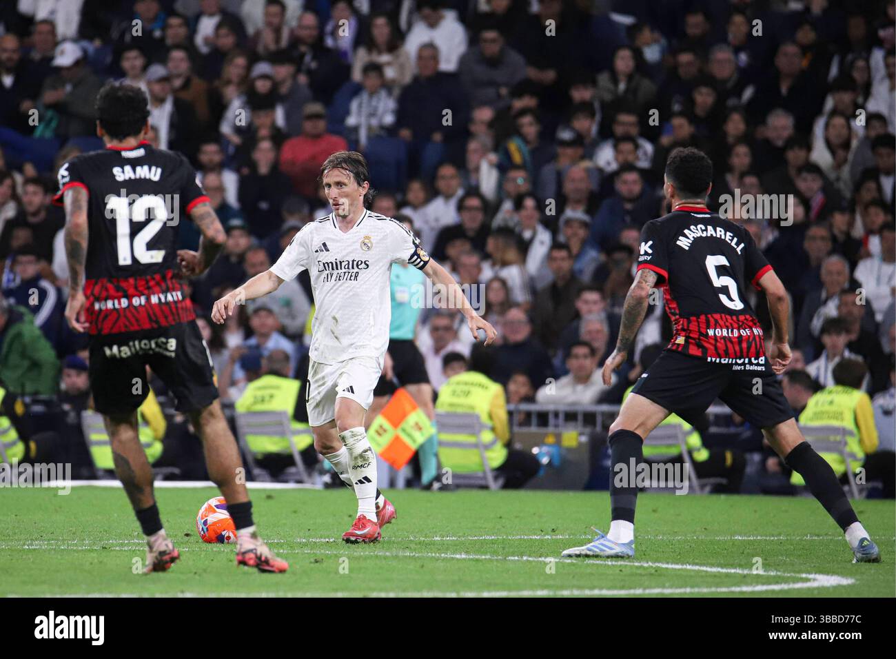Spanish La Liga EA Sports soccer match Real Madrid vs Mallorca at ...