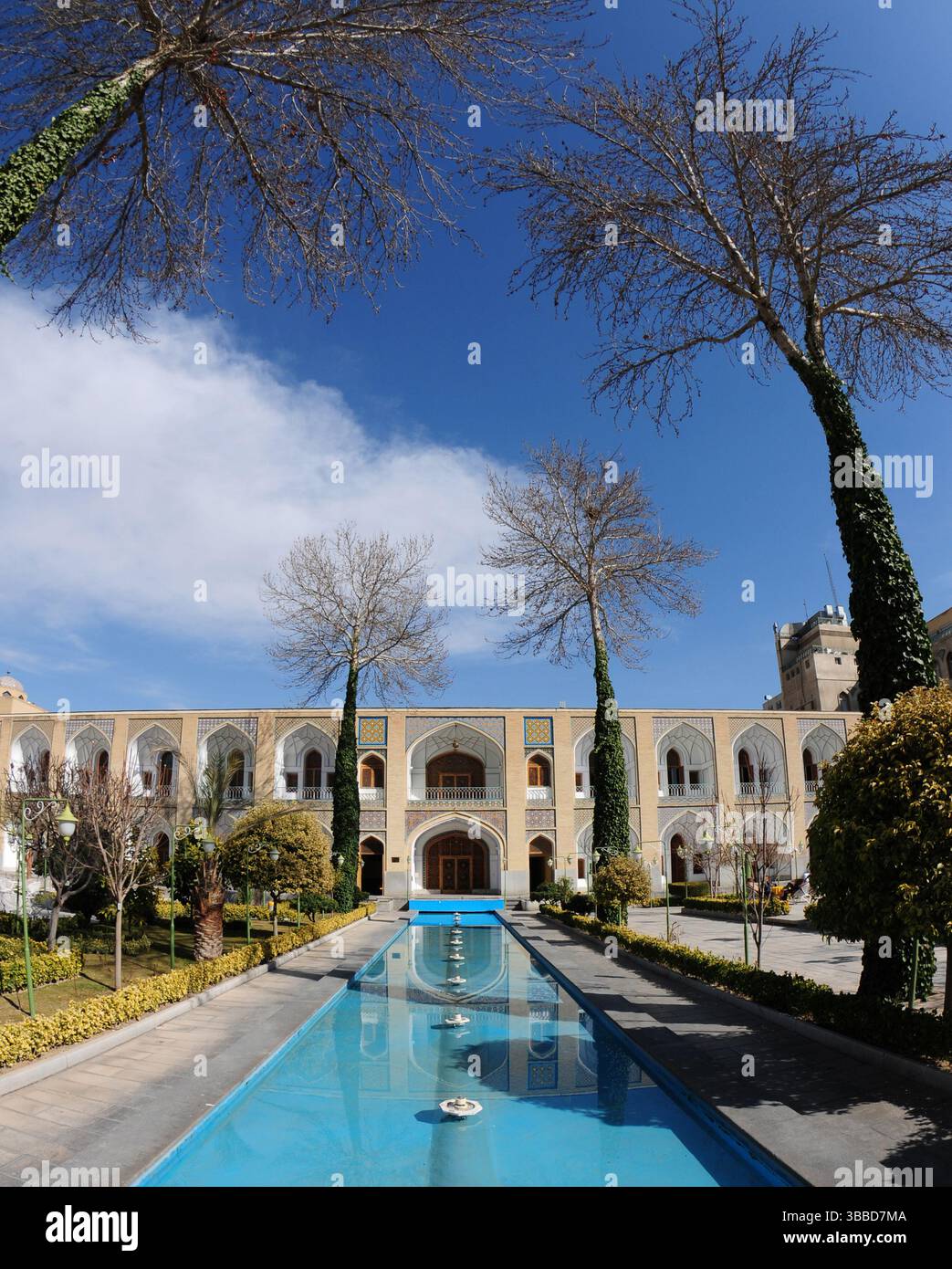 The Abbasi Caravanserai, located in Isfahan, Iran, was built by the ...