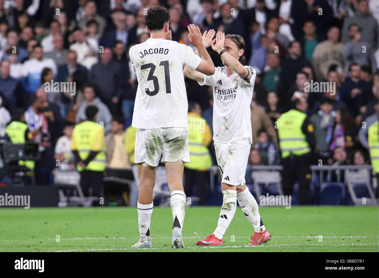 Spanish La Liga EA Sports soccer match Real Madrid vs Mallorca at ...