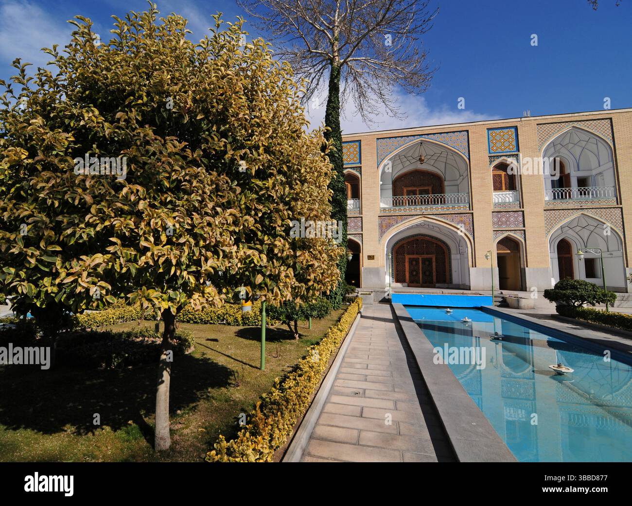 The Abbasi Caravanserai, located in Isfahan, Iran, was built by the Safavids in the 16th century ...