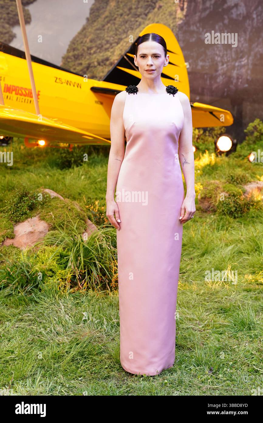 Hayley Atwell attends the global premiere for Mission: Impossible - The ...