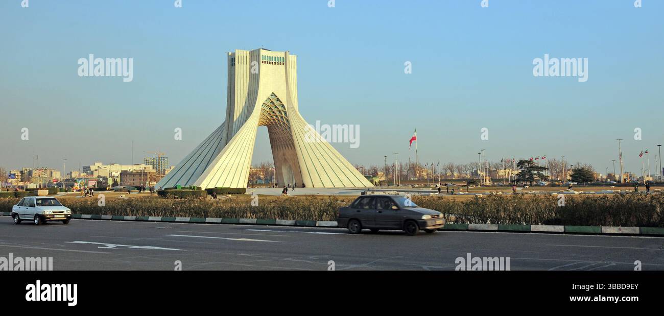Located in Tehran, Iran, the Azadi Tower was built in 1971. It is 45 ...