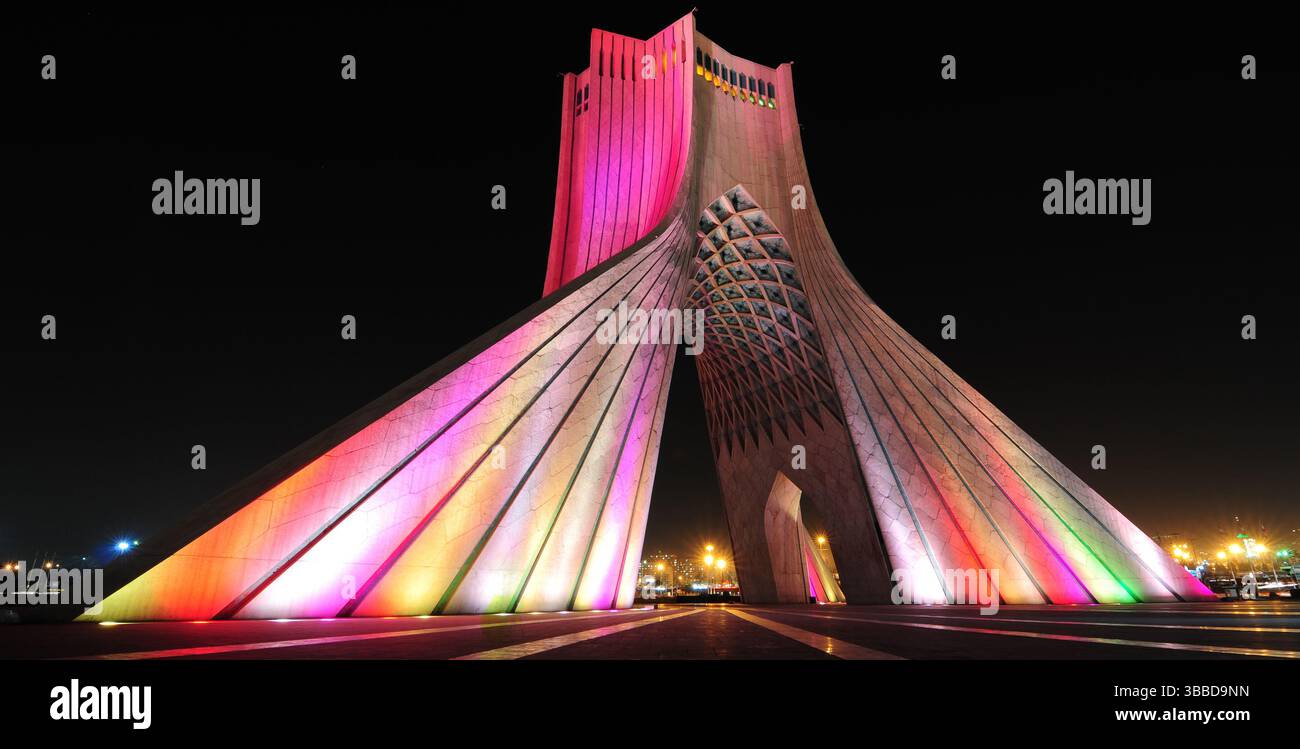 Located in Tehran, Iran, the Azadi Tower was built in 1971. It is 45 ...
