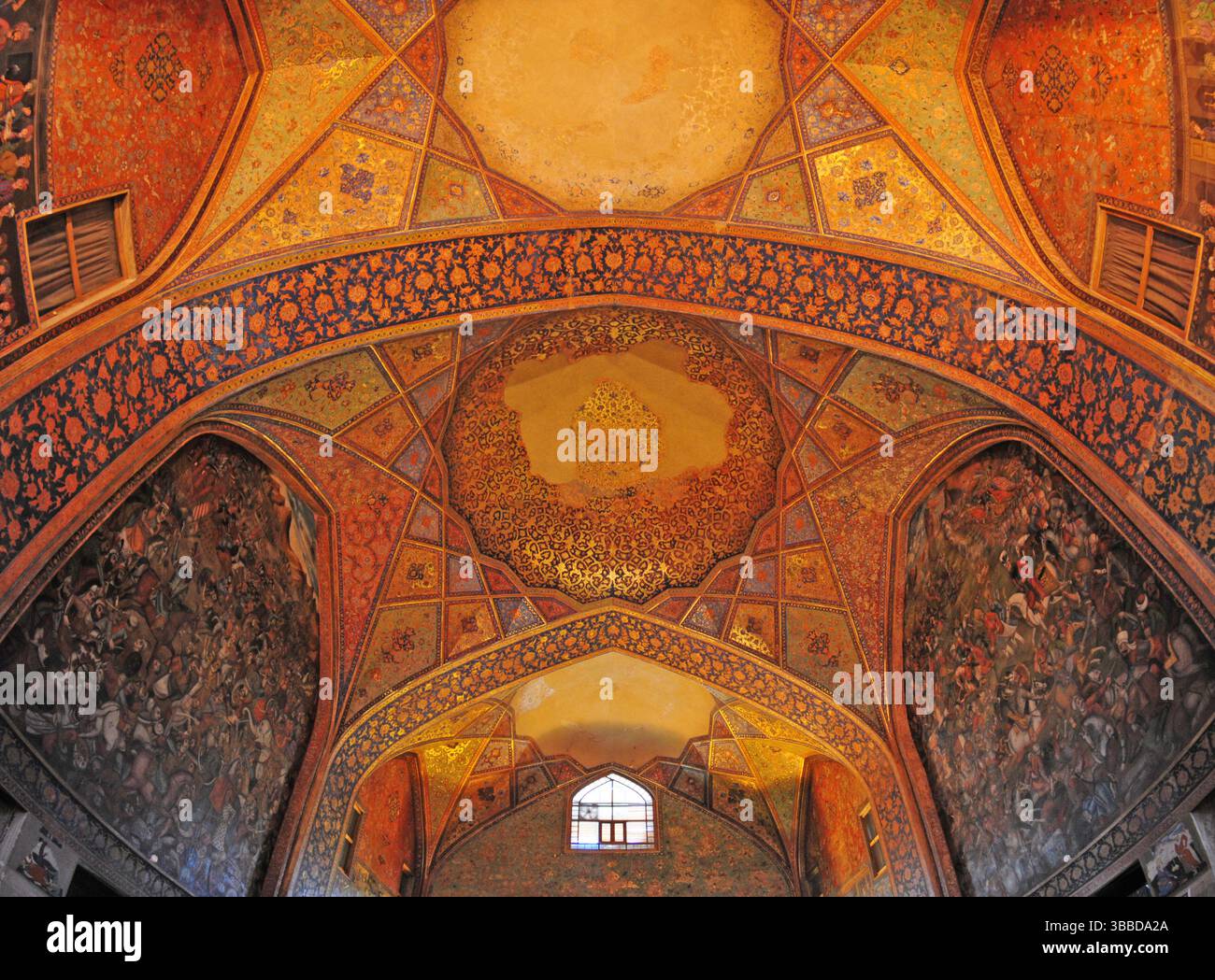 Located in Isfahan, Iran, the Chehel Sotun Palace was built by the ...