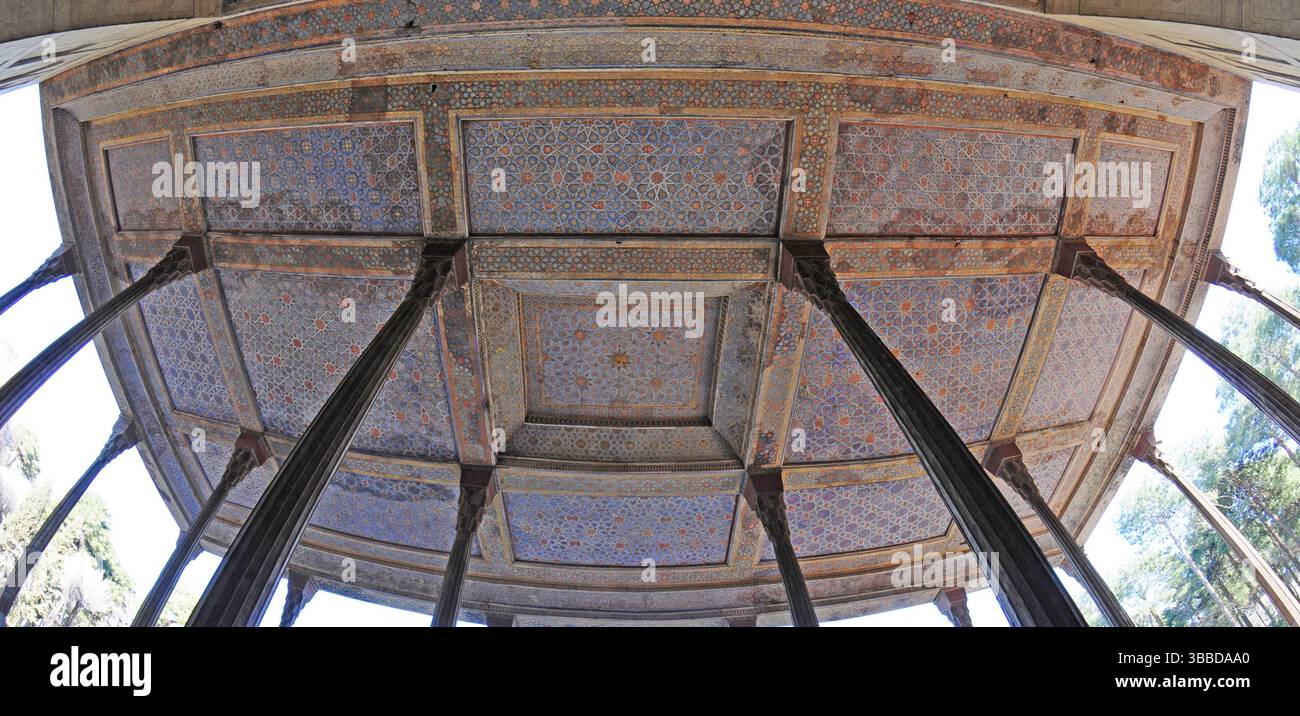 Located in Isfahan, Iran, the Chehel Sotun Palace was built by the ...