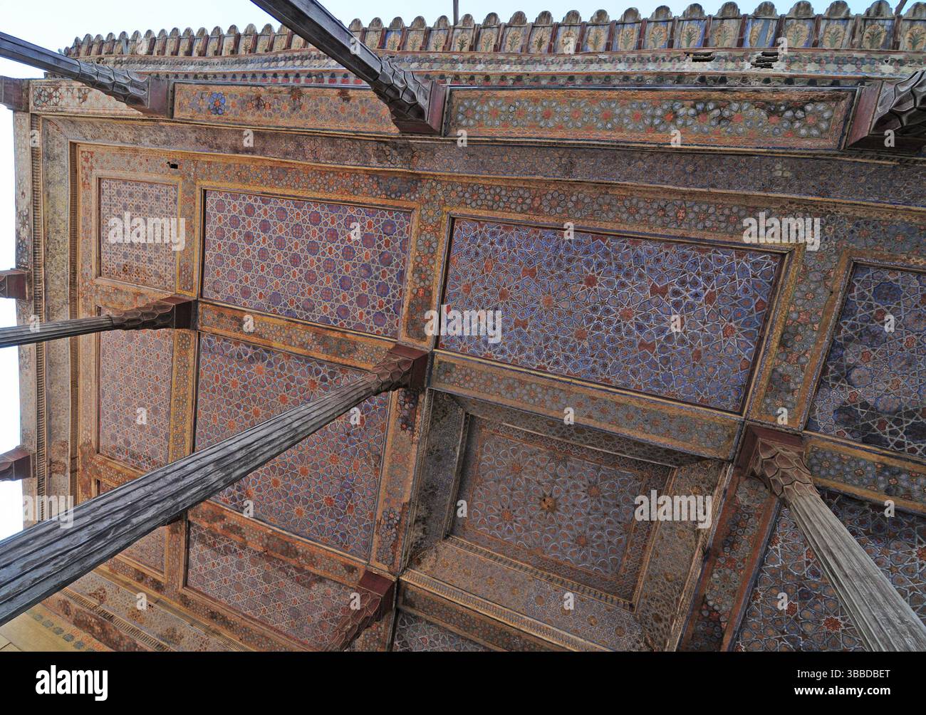 Located in Isfahan, Iran, the Chehel Sotun Palace was built by the ...