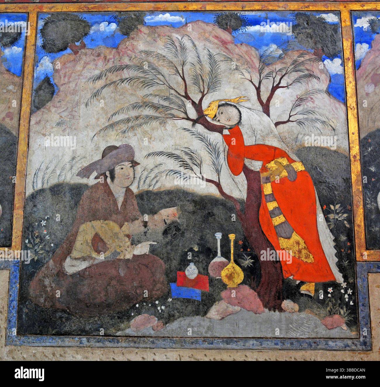 Located in Isfahan, Iran, the Chehel Sotun Palace was built by the ...