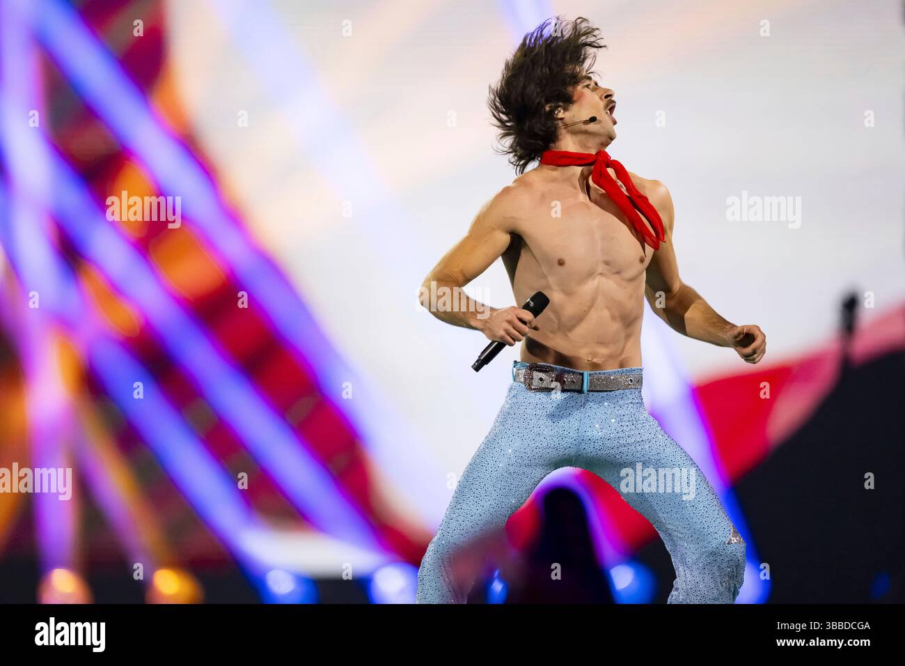 Australia's Go-Jo performs the song "Milkshake Man" during the show of ...