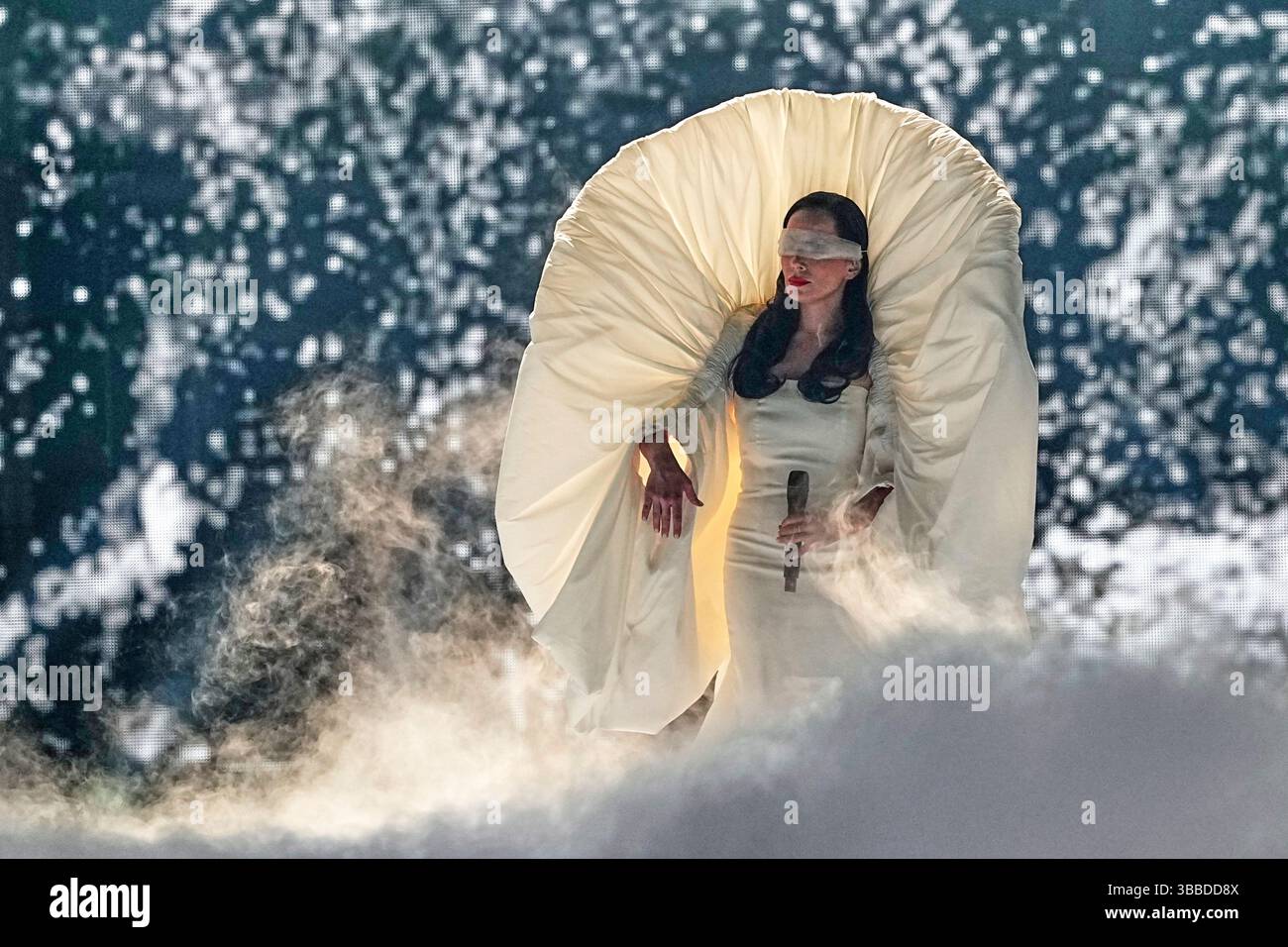 Nina Zizic from Montenegro performs the song "Dobrodosli" during the ...
