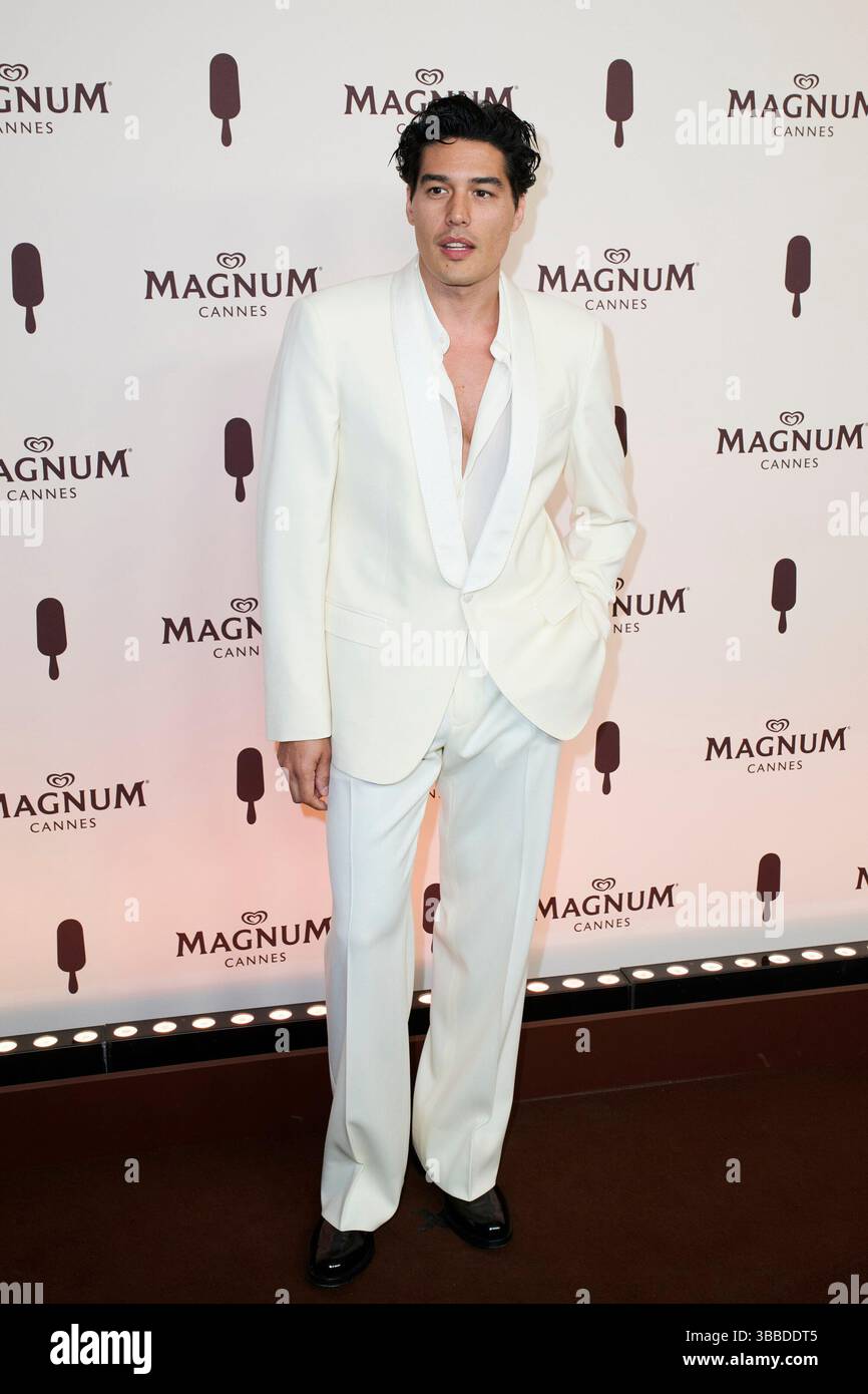 Guests arrive at the Magnum Crack Into Pleasure party in Cannes, France ...