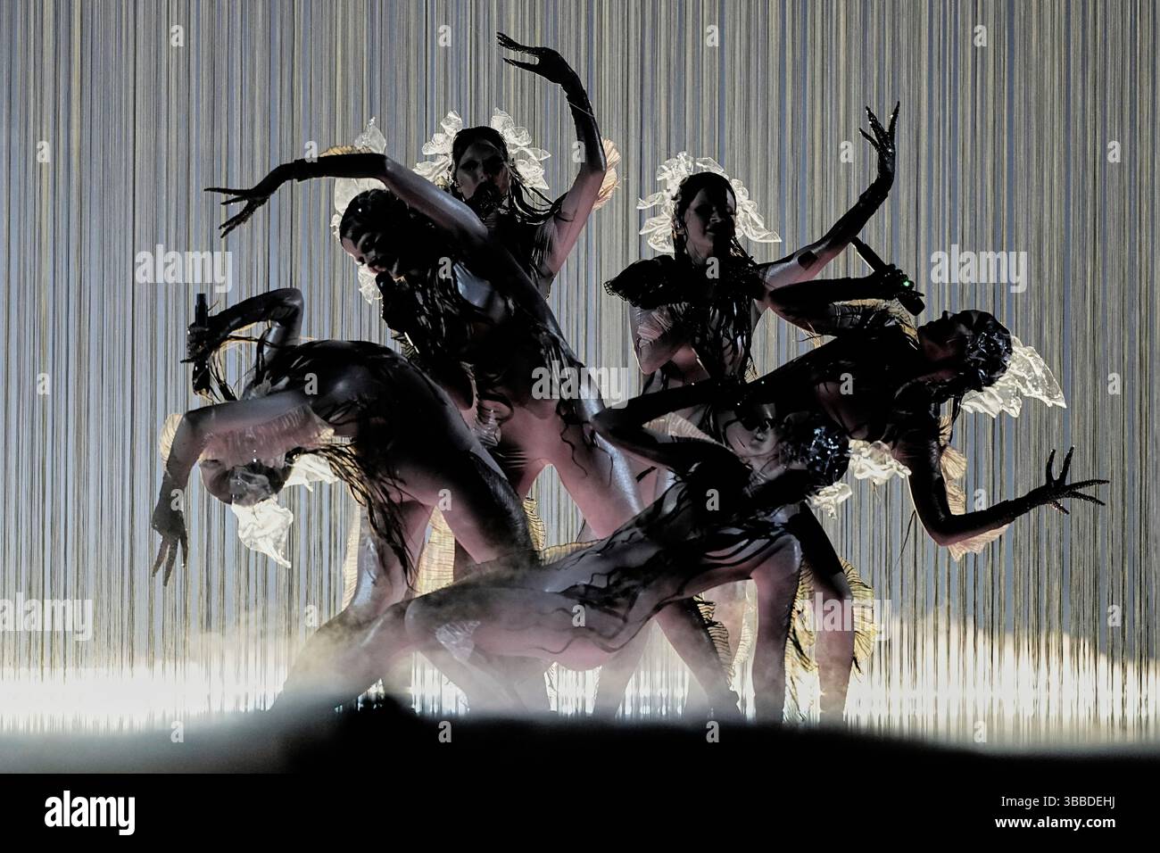 Tautumeitas from Latvia performs the song "Bur Man Laimi" during the ...