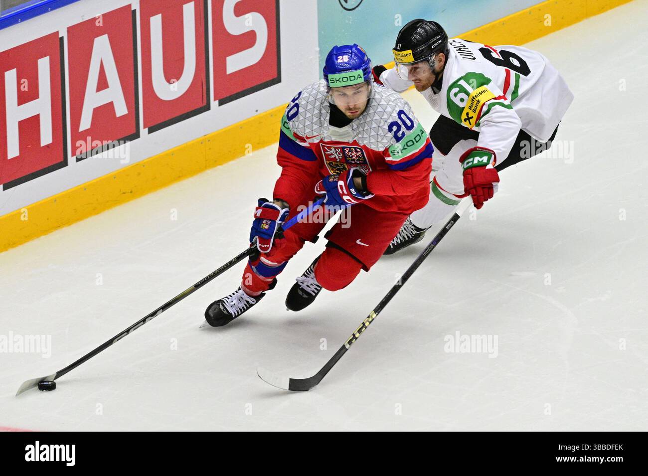 Herning, Denmark. 15th May, 2025. From left Czech Daniel Gazda, Peter ...