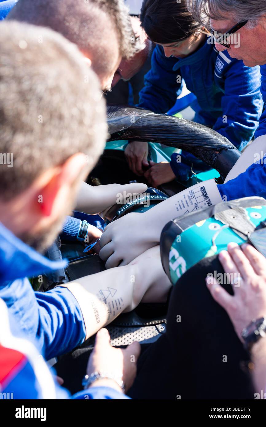 FIA Extrication Exercise illustration during the Formula 1 AWS Gran ...