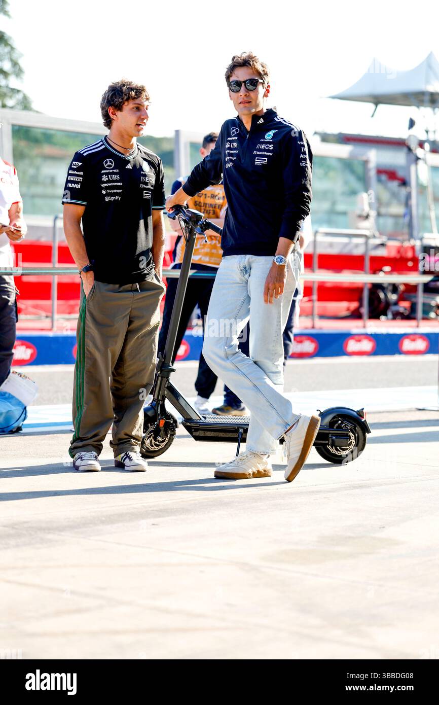 Imola, Italie. 15th May, 2025. KIMI ANTONELLI Andrea (ita), Mercedes AMG F1 Team W16, portrait ...