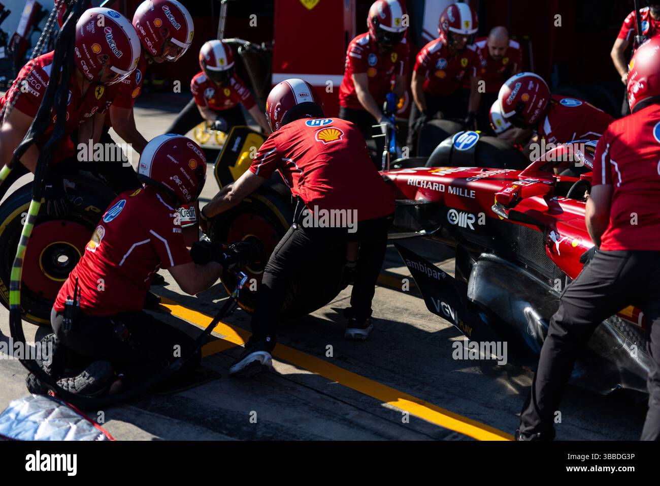 Scuderia Ferrari mechanic, mecanicien, mechanics portrait during the ...