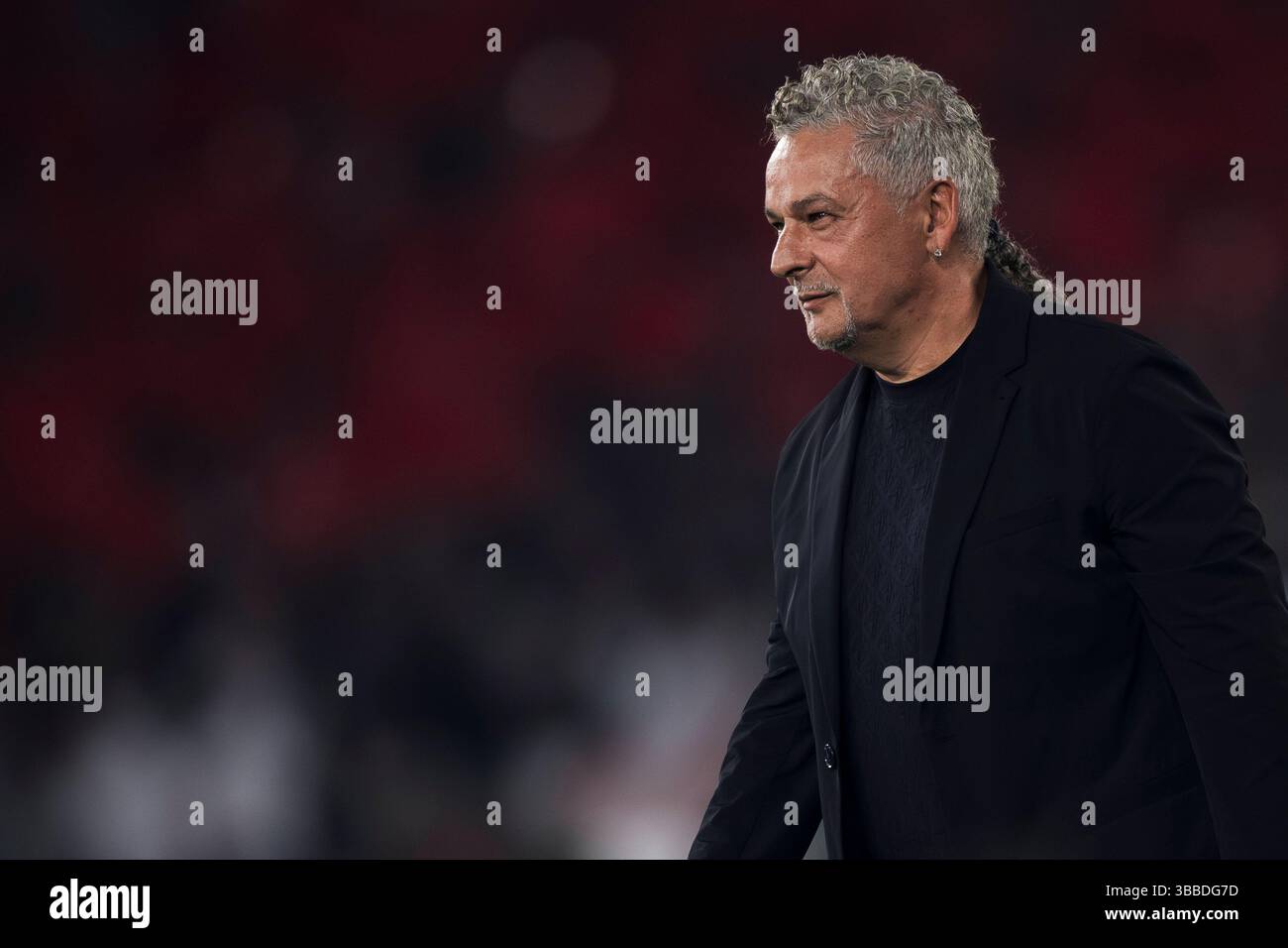 Roberto Baggio looks on prior to the Coppa Italia final football match ...