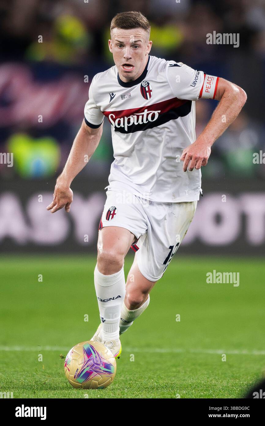Lewis Ferguson of Bologna FC in action during the Coppa Italia final ...