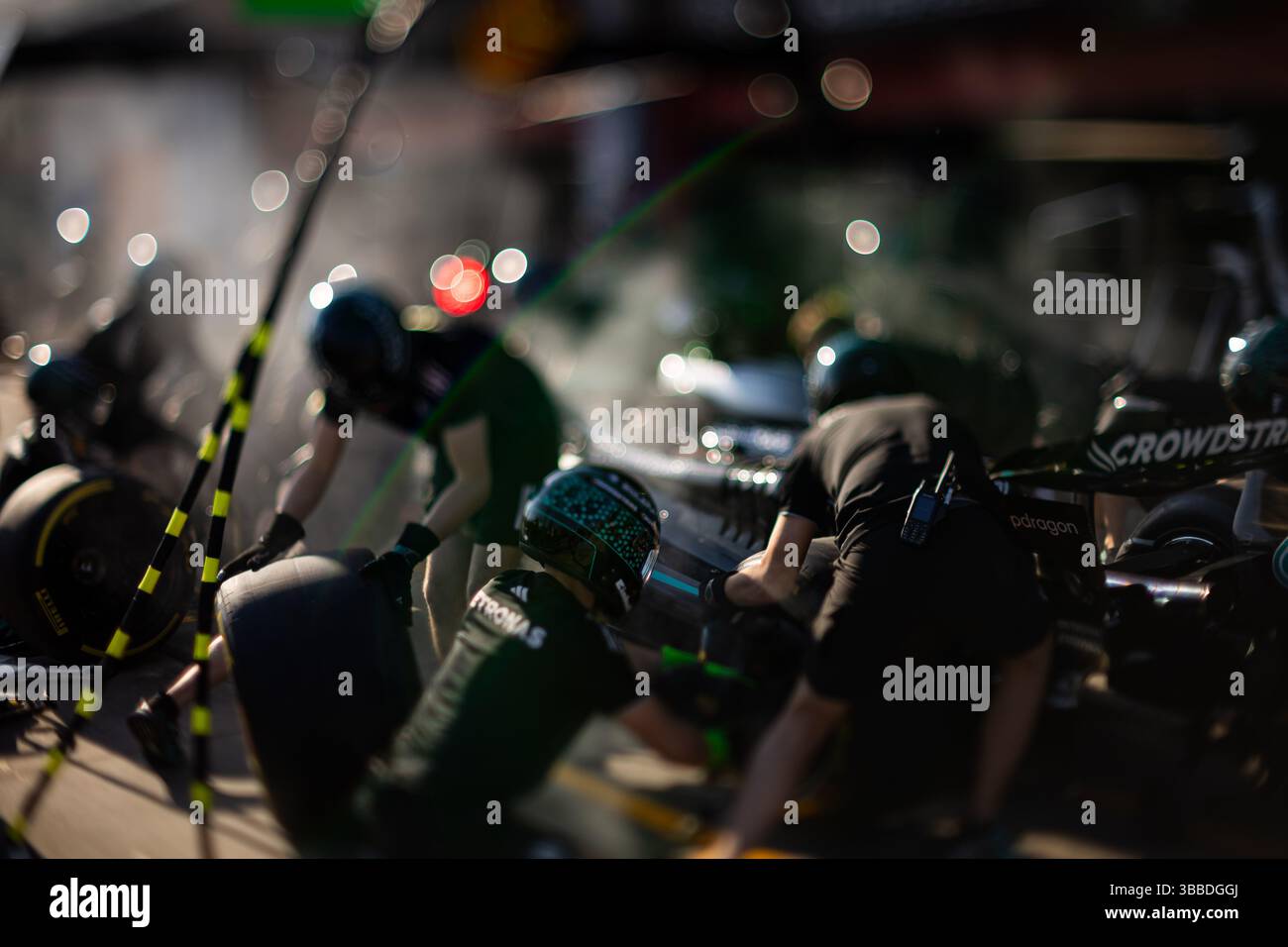 Mercedes AMG F1 Team pitstop practice during the Formula 1 AWS Gran ...