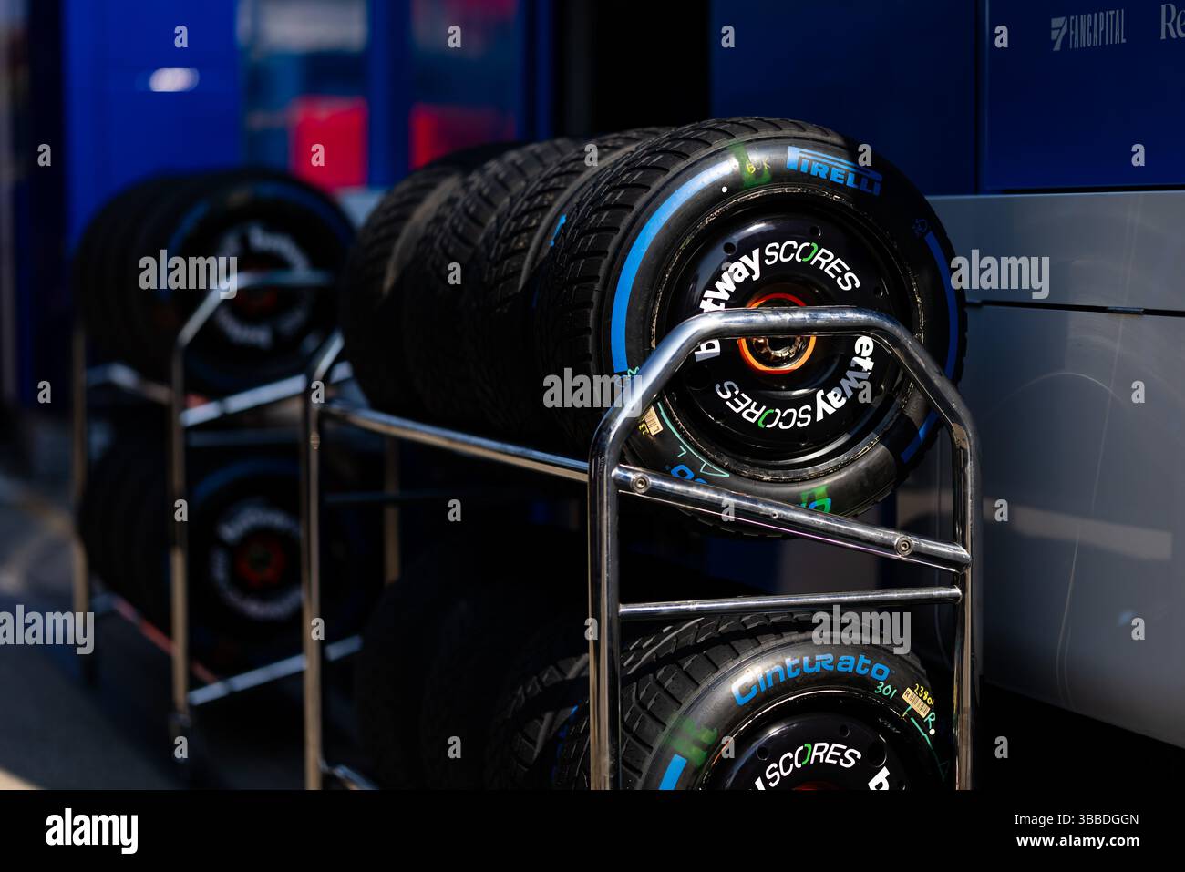 Pirelli tyres, pneus, tyre, pneu, illustration during the Formula 1 AWS ...