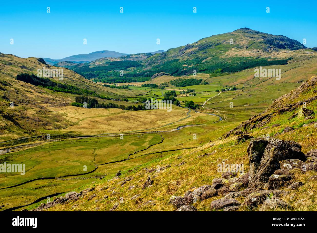 Harter Fell above the Duddon Valley, Lake District National Park ...