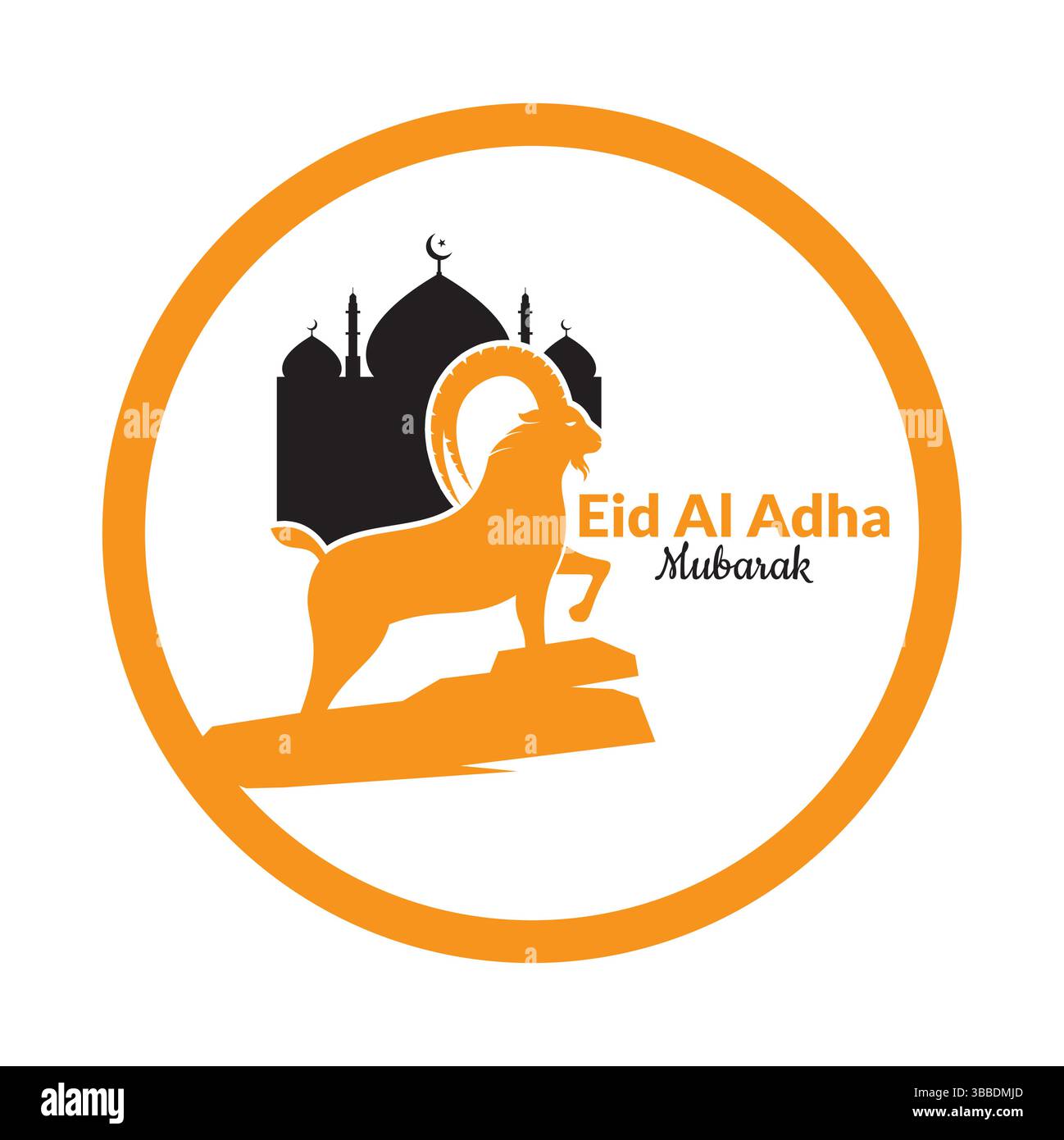 Eid al Adha Vector template. Eid Al Adha Mubarak logo Template Stock ...