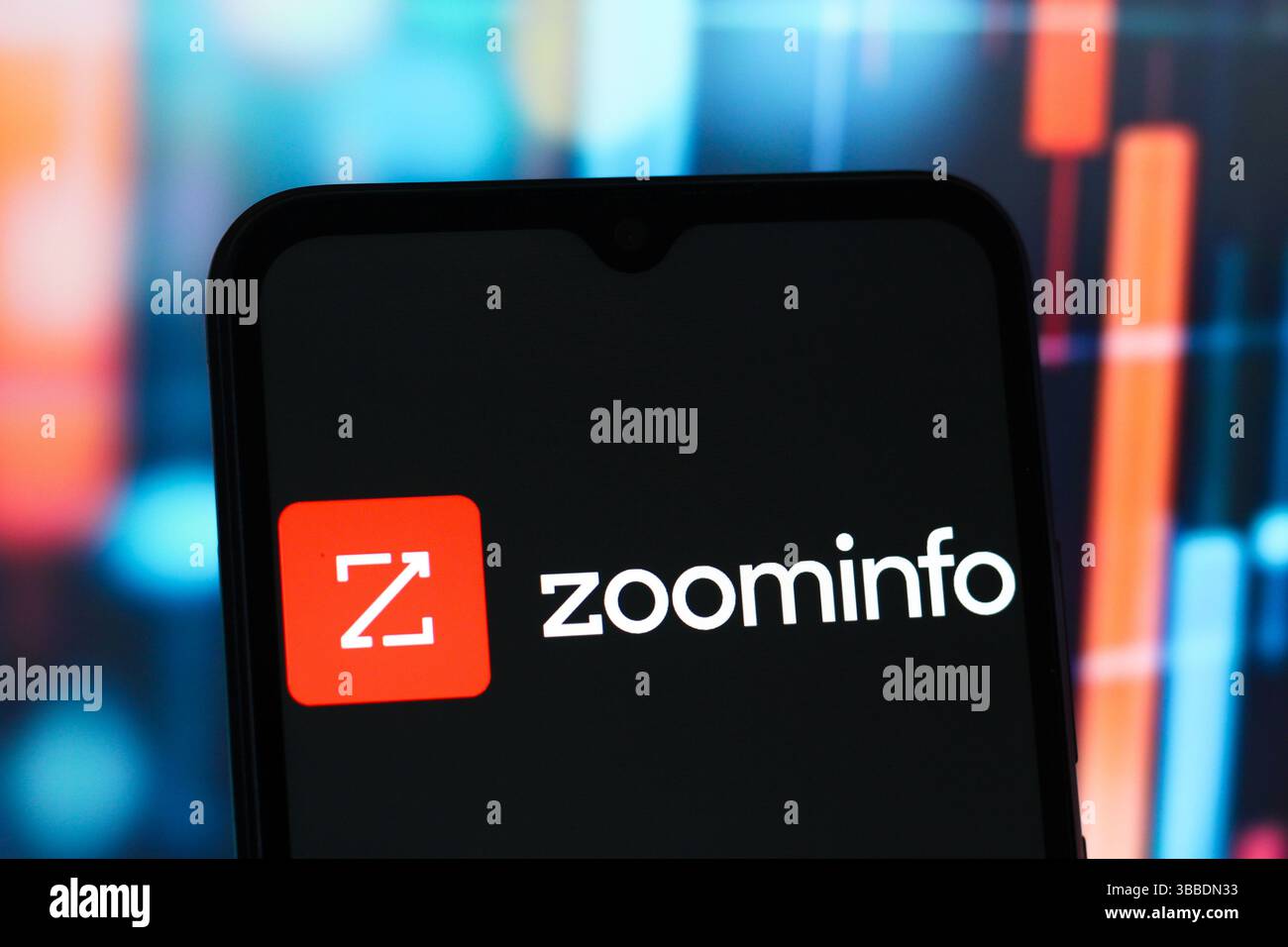Canada. 15th May, 2025. In this photo illustration, the ZoomInfo Technologies logo is seen ...