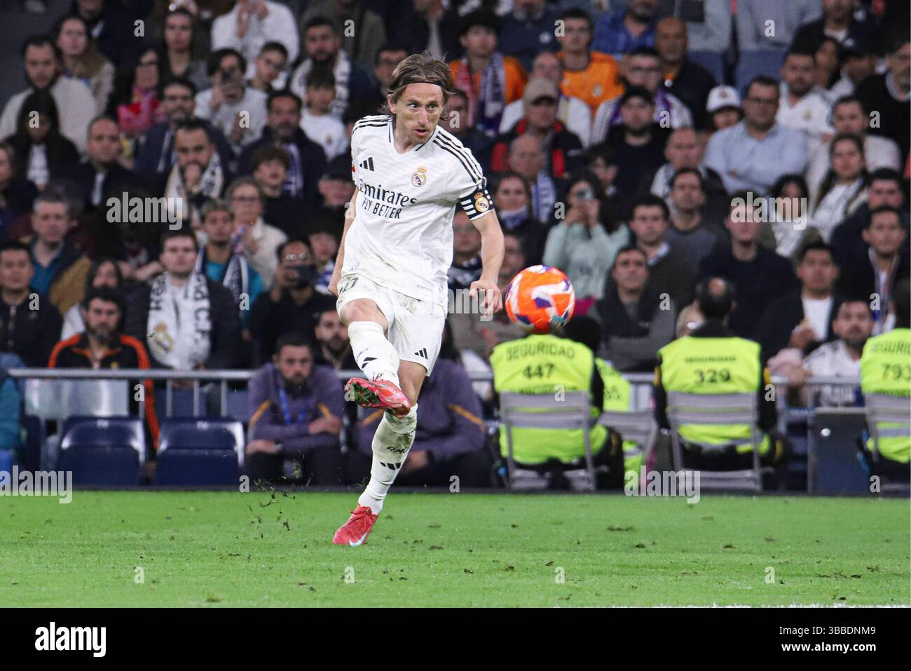 Spanish La Liga EA Sports soccer match Real Madrid vs Mallorca at ...