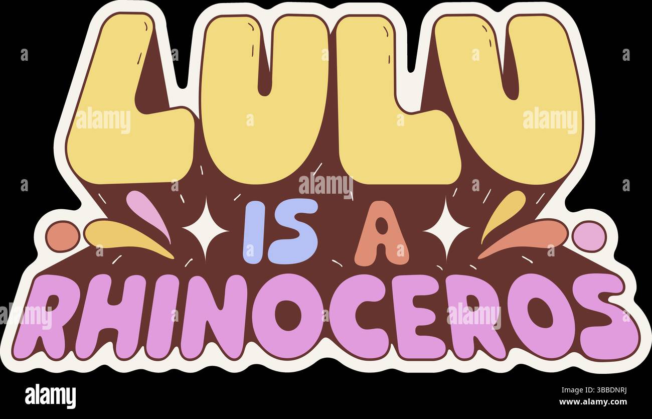 Lulu Is a Rhinoceros (2025)TITLE POSTER ART *Filmstill - Editorial Use ...