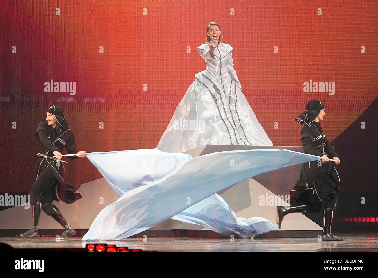 Mariam Shengelia from Georgia performs the song Freedom during the ...