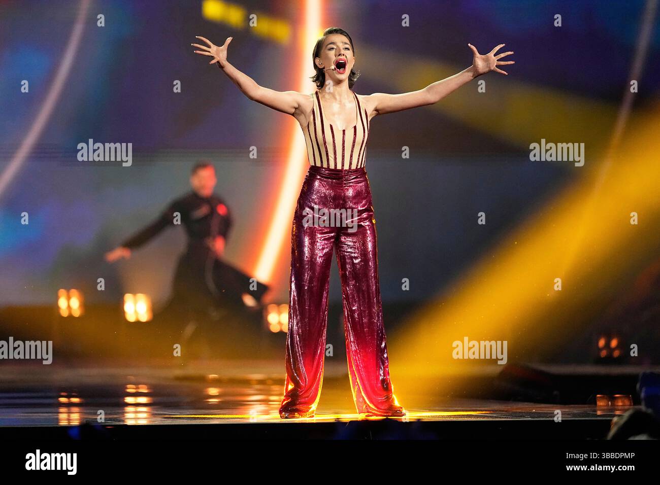 Mariam Shengelia from Georgia performs the song Freedom during the ...