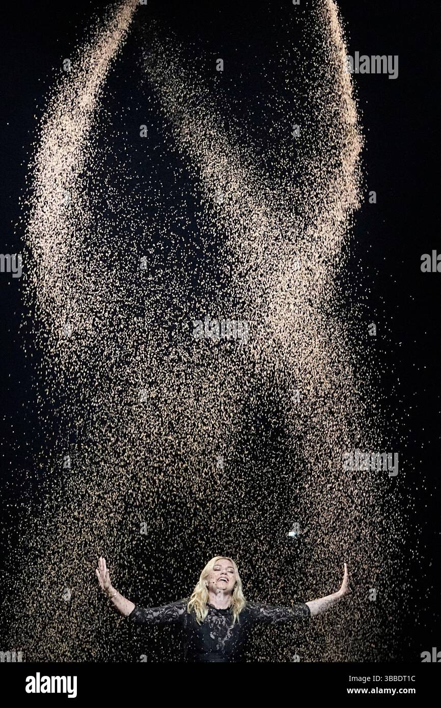 Louane from France performs the song "maman" during the second semi ...