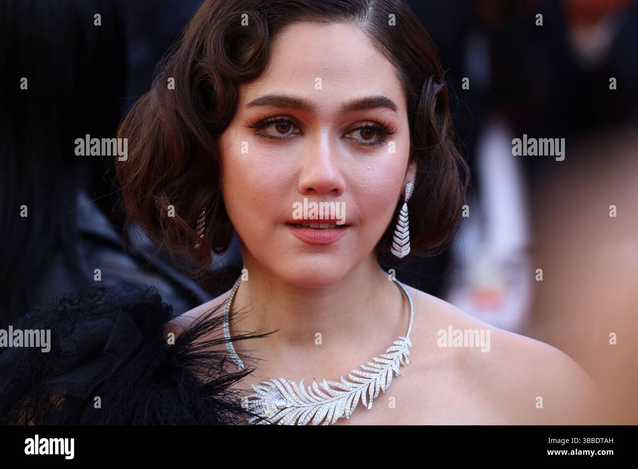 Cannes, France, 15th May, 2025. Araya Hargate arriving on the red ...
