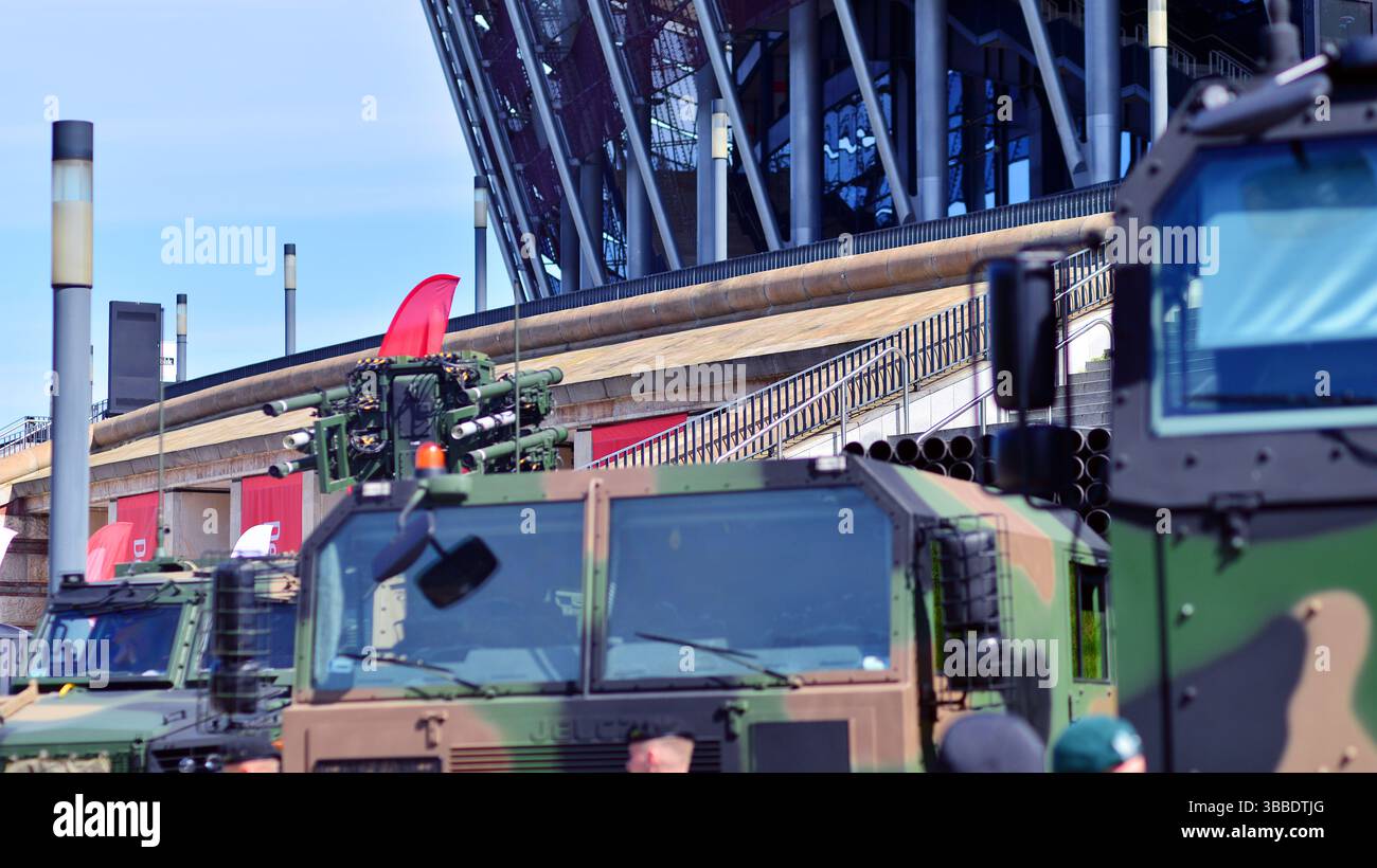 Warsaw, Poland. 7 May 2025. Anti aircraft rocket system Narew at the ...