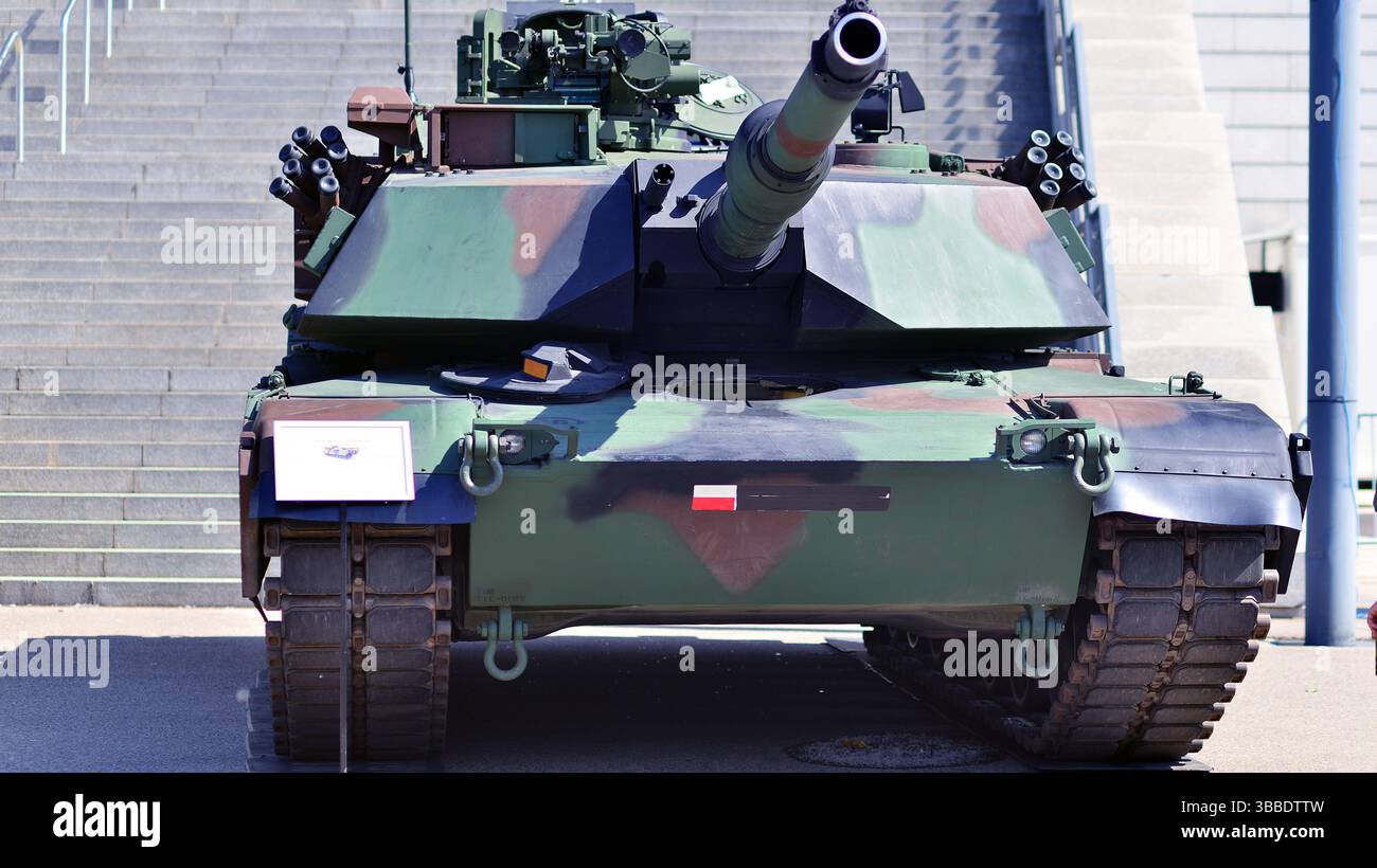 Warsaw, Poland. 7 May 2025. A1M1 Abrams tank at the Defence24 military ...