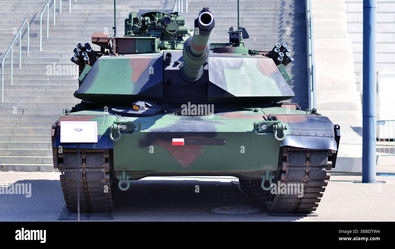 Warsaw, Poland. 7 May 2025. A1M1 Abrams tank at the Defence24 military ...