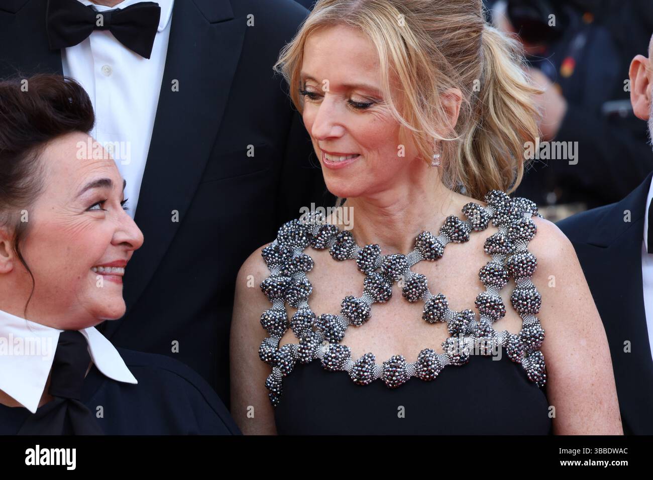 Cannes, France, 15th May, 2025. Sandra Colombo and Léa Drucker arriving ...