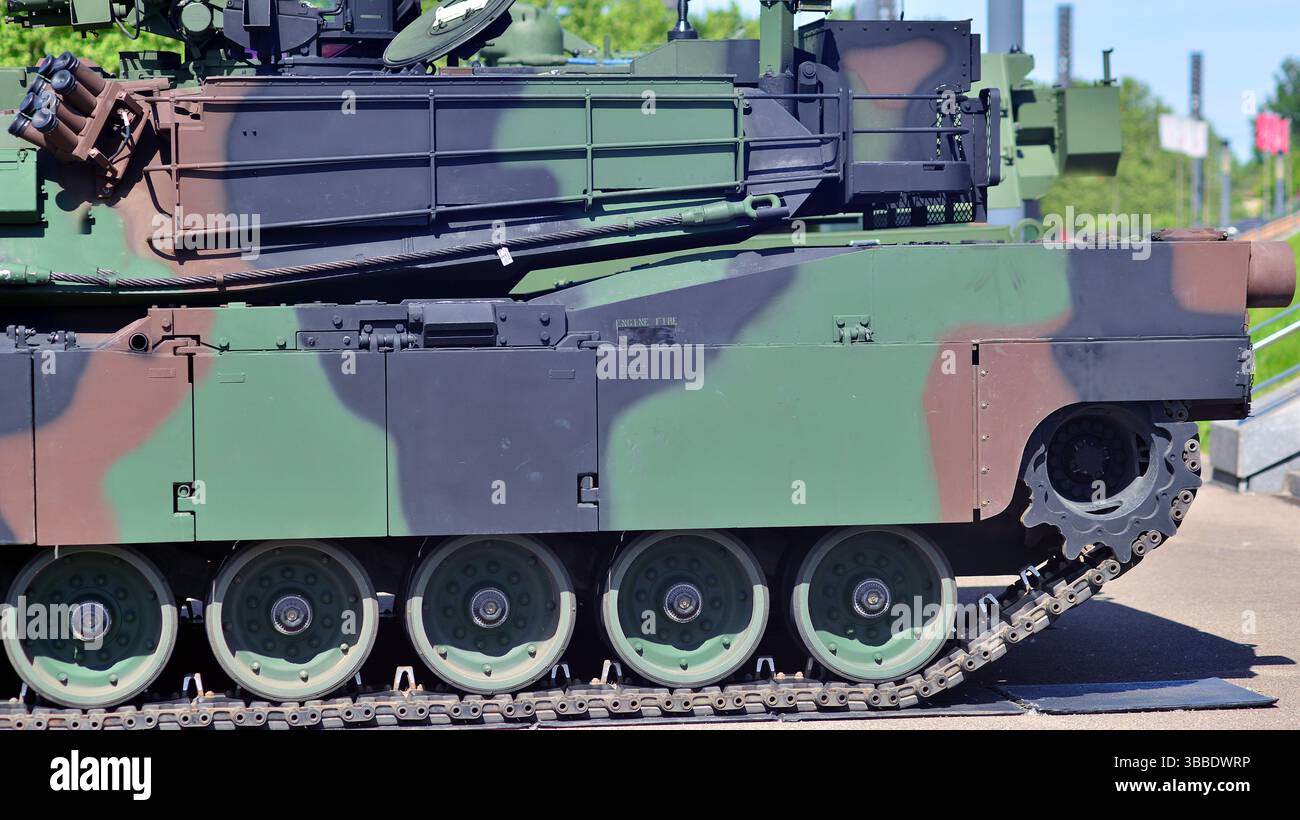 Tank turret with armament and modern armor protection systems Stock ...