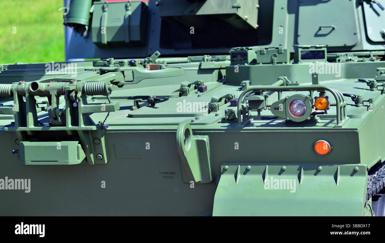 Tank turret with armament and modern armor protection systems Stock ...