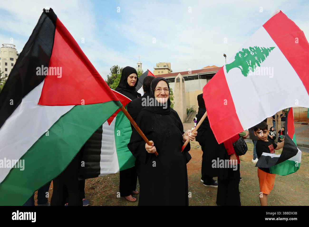 Beirut, Lebanon. 15th May, 2025. Celebration of 77th Nakba, UN ESCWA ...