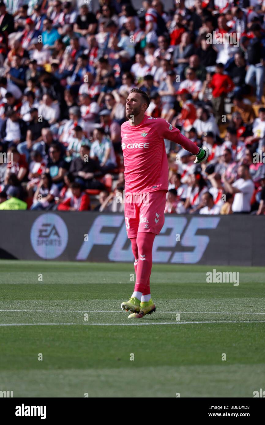 MADRID, SPAIN - MAY 15, 2025: Adrian San Miguel during LaLiga match ...