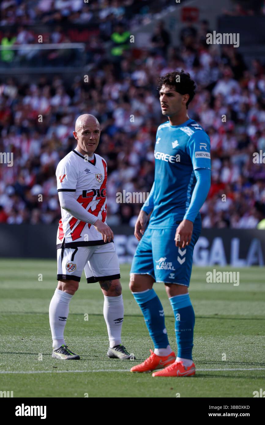 MADRID, SPAIN - MAY 15, 2025: Isi Palazon during LaLiga match between ...