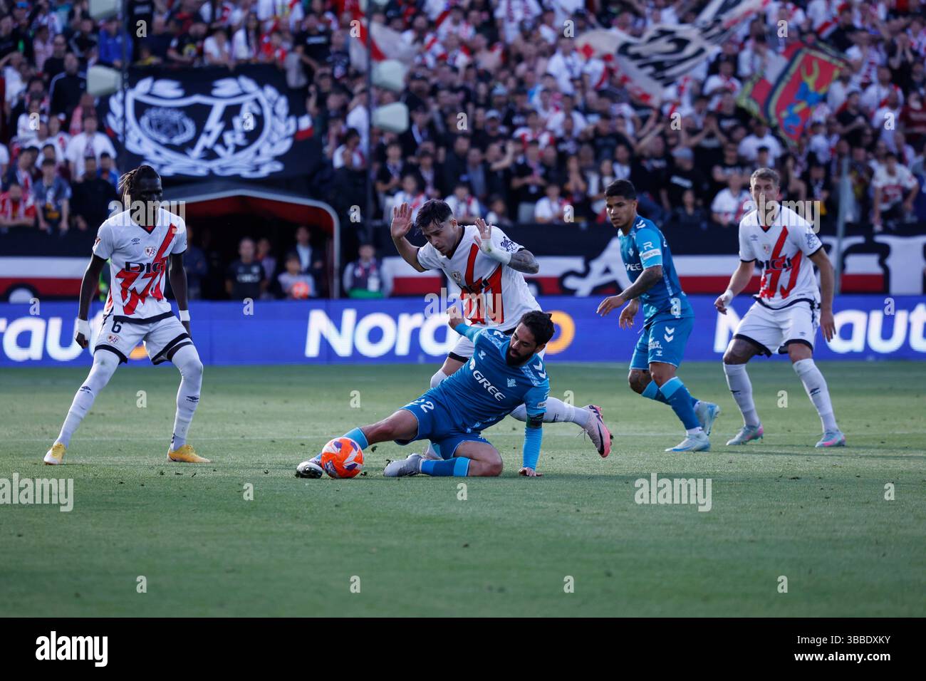 MADRID, SPAIN - MAY 15, 2025: Ratiu and Isco during LaLiga match ...