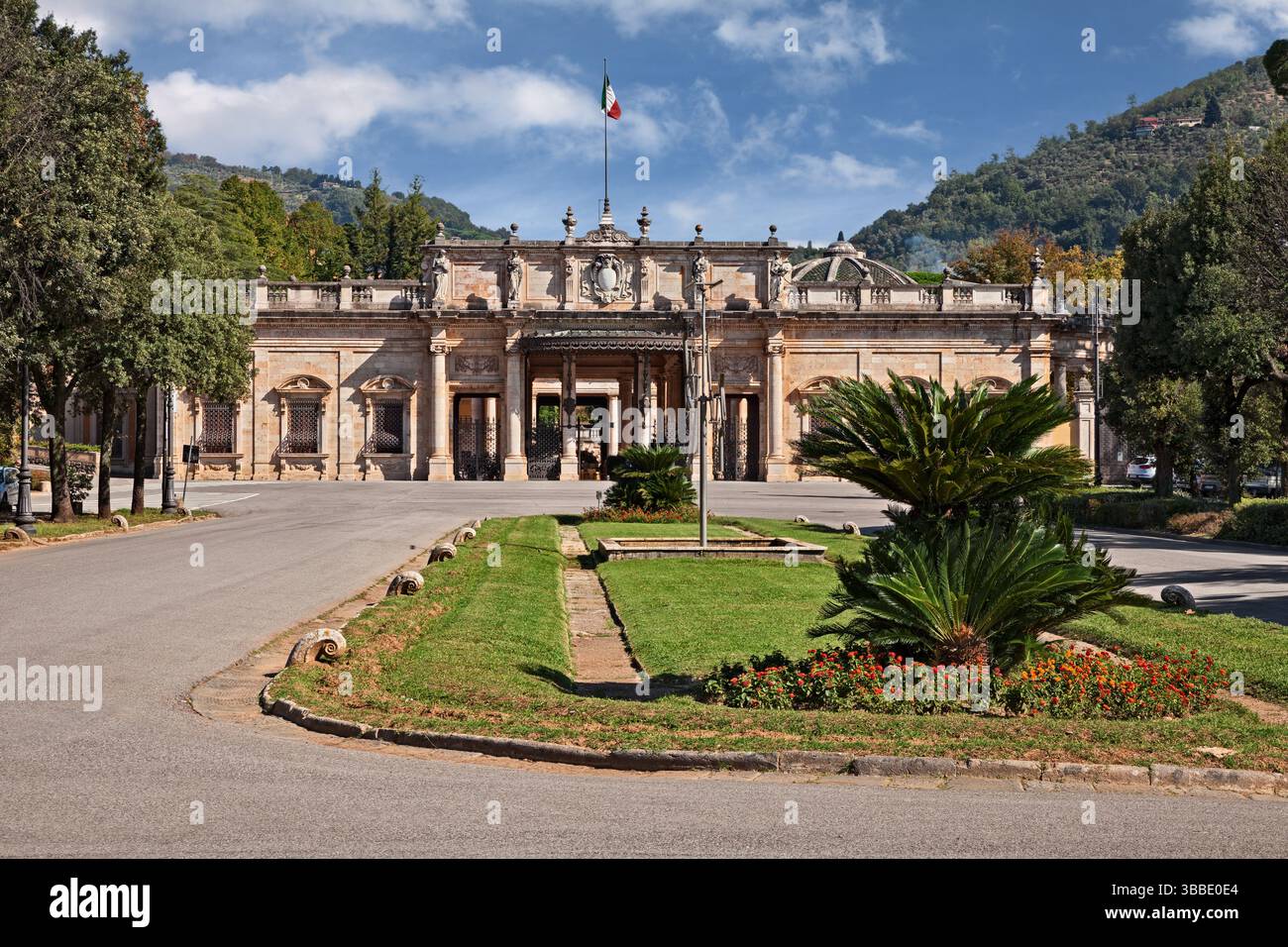 Montecatini Terme, Tuscany, Italy: city park with the ancient Terme ...