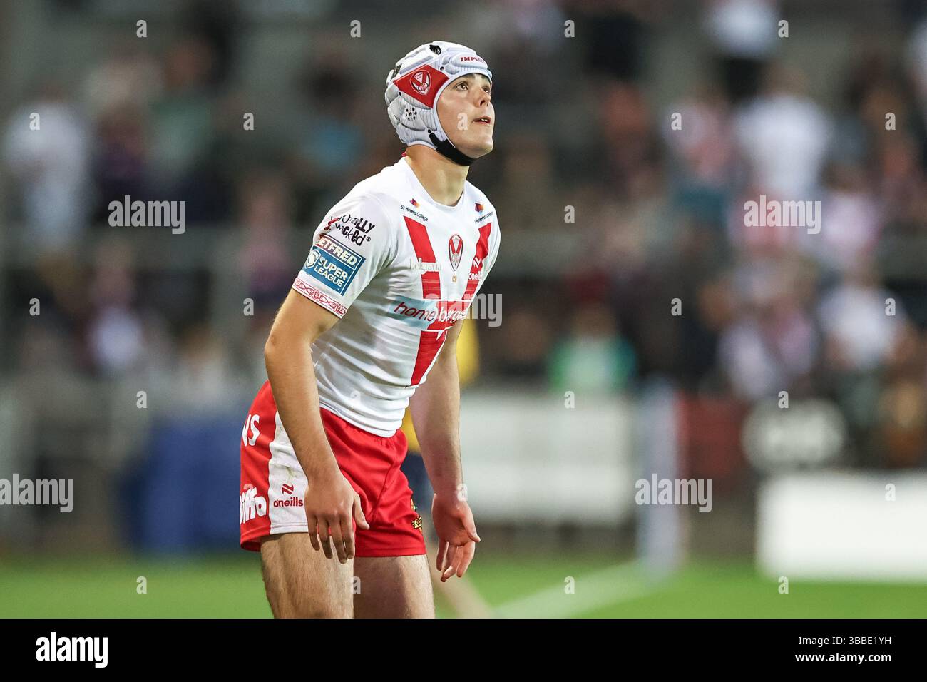 St Helens, UK. 15th May, 2025. George Whitby of St. Helens watches the ...
