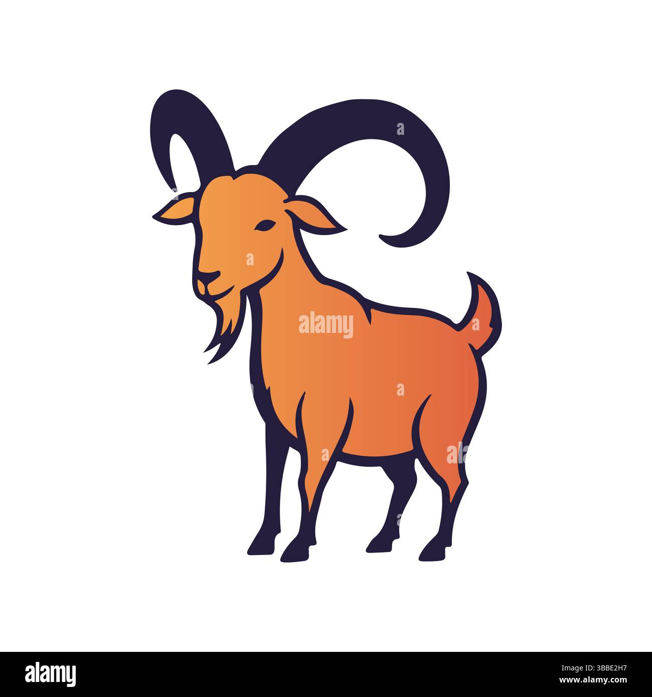Artistic goat logo Stock Vector Images - Alamy